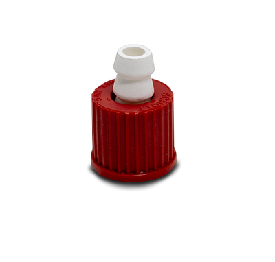 PTFE Adapter, GL-14 to 1/4in Hose Barb
